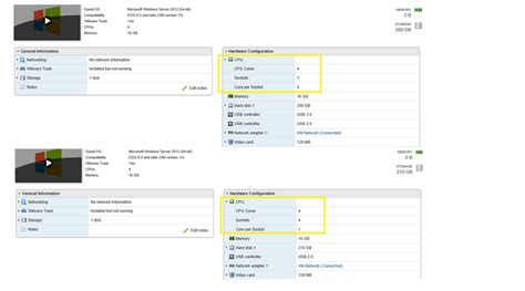 Vmware 65 Is There A Difference Between 1 Socket 4 Cores 4 Sockets