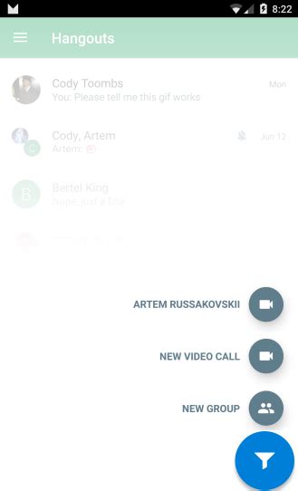 Floating Action Menu Like Google Hangout In Android Stack Overflow