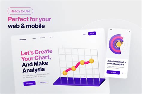 Diagram Chart Graph 3d Icon Set Statistics Objects Ft Statistics And Chart Envato