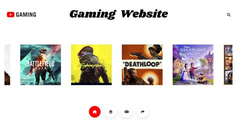 Animated Gaming Website Using Html And Css