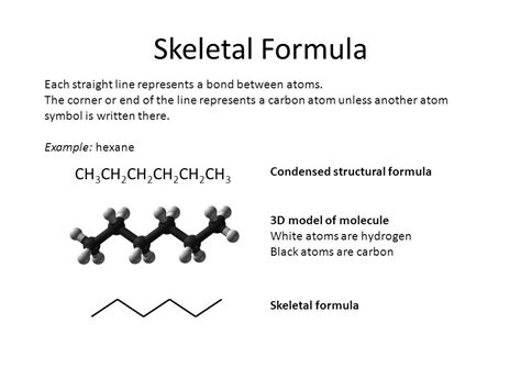Hexane Skeletal Structure