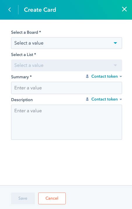 create trello cards with workflows