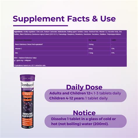 Sambucol Immuno Forte Effervescent Plus Vitamin C Zinc Immune Supp Ultimate Sup