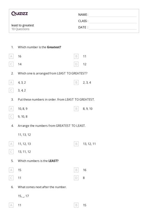 50 Greatest Common Factor Worksheets For 1st Class On Quizizz Free And Printable