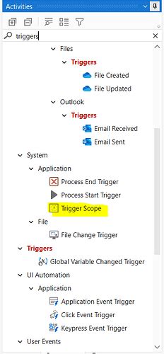 Trigger Scope Package Activities Uipath Community Forum