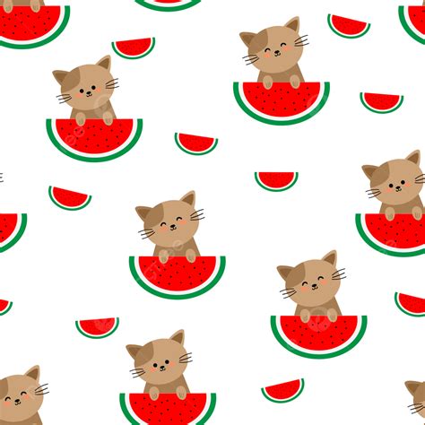 Watermelon Cat Wallpaper
