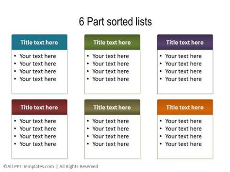 PowerPoint Text With Titles Diagrams