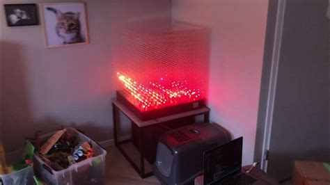 first test animation 16x16x16 led cube youtube