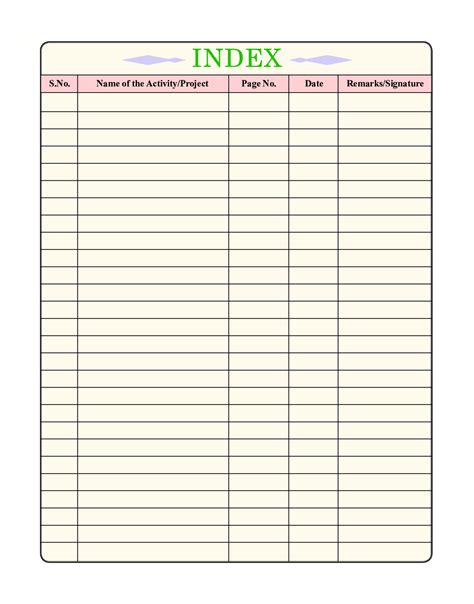Blank Index Page For Project