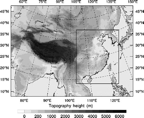 The Nested Model Domains With Terrain Shaded Download Scientific