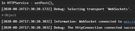 angular signalr hubconnectionbuilder generates 415 error stack