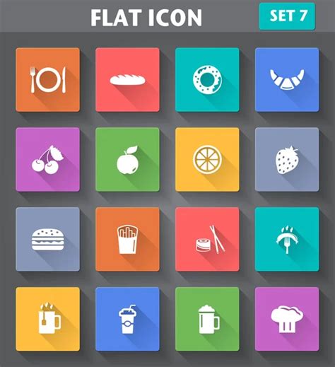 Numbers And Mathematical Icons Set In Flat Style With Long Shado Stock Vector By ©ankudi 42337985