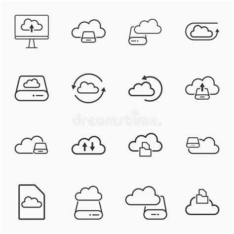 Collection Of Simple Illustration Icon Backup Cloud Symbol Icon Backup Storage For Web Design