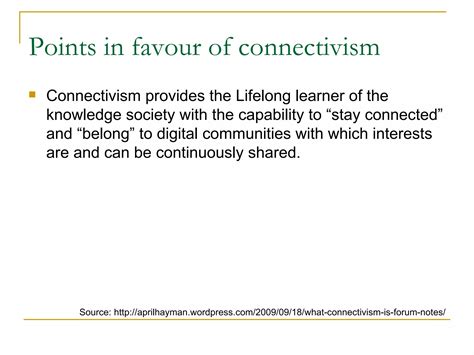 Theory Of Connectivism Ppt