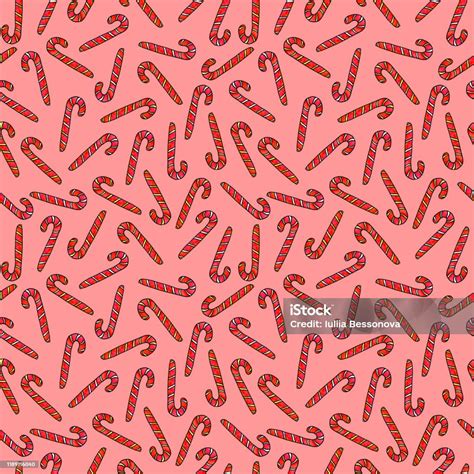 수채화 사탕 지팡이 과자 사탕과 원활한 손으로 그린 패턴 새해와 크리스마스 배경과 질감 인사말 카드 포장지 포장 직물 달력 인쇄물 0명에 대한 스톡 벡터 아트 및 기타