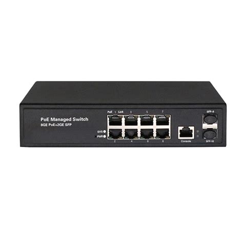 L2 8 Port Managed Full Gigabit Poe Switch Managed Network Switch