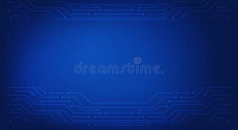 Circuit Board Futuristic Technology Abstract Technology Blue Background Vector Illustration