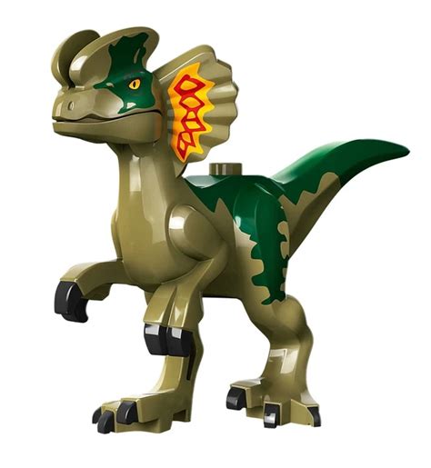 Lego Jurassic Park Dilophosaurus Minifigur Figur Dino Dinosaurier