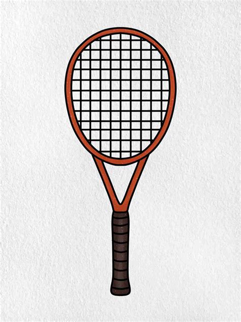 draw a tennis racket helloartsy