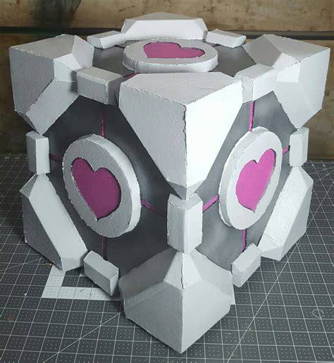 Companion Cube Cardboard Craft