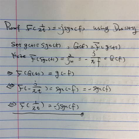 科学网—duality of fourier transform 陆宇振的博文