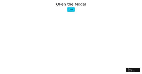 basic modal react codesandbox