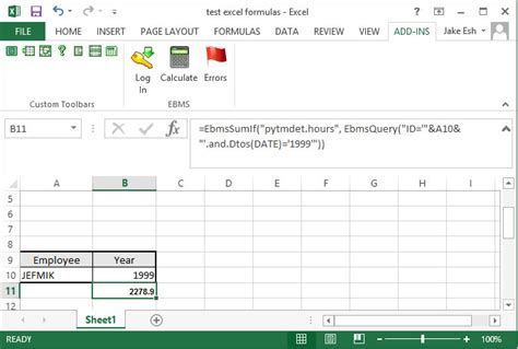 Ms Excel Add In Access Ebms Data Directly From Ms Excel