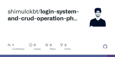 GitHub Shimulckbt Login System And Crud Operation Php Mysql