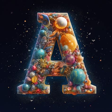 premium ai image a close up of a letter with a bunch of different