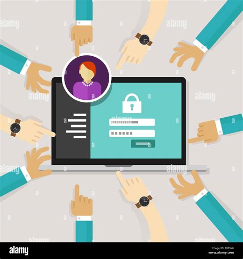 Securing Access From Authorize Software Authentication Password Login Form System Security Stock