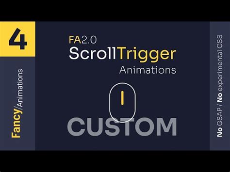 Custom ScrollTrigger Animations Fancy Animations