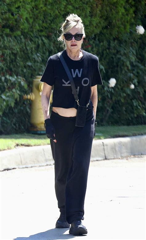 Melanie Griffith In A Black Tee Was Spotted Out In Los Angeles Lacelebs Co
