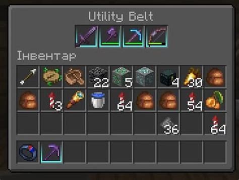 Dark Gui For Mod Utility Belt Java Edition Minecraft Texture Pack
