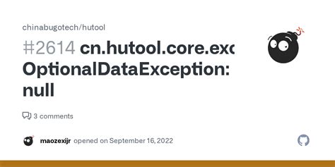 Cn Hutool Core Exceptions Utilexception Optionaldataexception Null