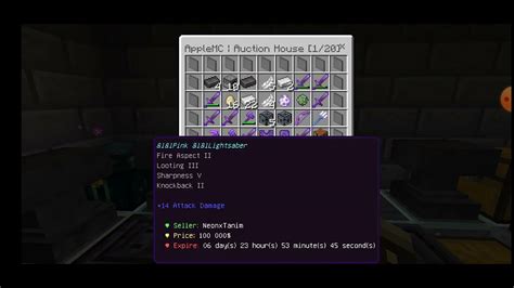 I Bought Pvp Sward From Auction House In Apple Mc [melon Realm] Youtube