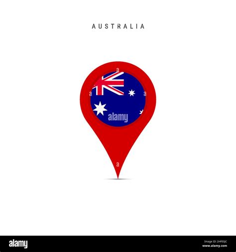 Teardrop Map Marker With Flag Of Australia Australian Flag Inserted In The Location Map Pin