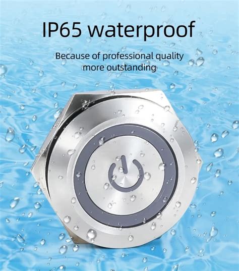 Stainless Steel Push Button Switch With IP Protection