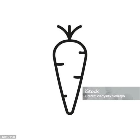 당근 개요 아이콘 야채 기호 건강 식품 벡터 기호 흰색 배경에 고립 된 루트 야채 꼬리에 대한 스톡 벡터 아트 및 기타 이미지 꼬리 농업 다이어트 Istock
