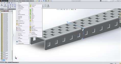 solidworks question how best to cut a part during assembly general