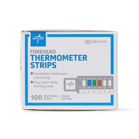 Disposable Forehead Thermometer Strip Bound Tree