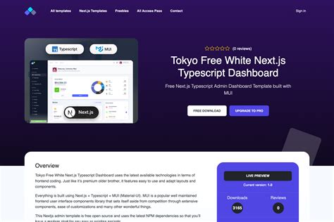 Tokyo Free White Nextjs Admin Dashboard