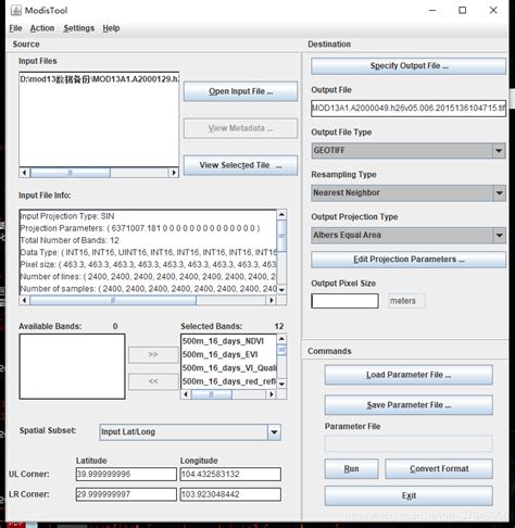 Modis数据处理1 利用mrt工具预处理modis数据——以mod16、mod13为例modis数据需要做哪些预处理 Csdn博客