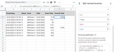 Google Sheets Array Formula Breaks When Trying Referencing Another