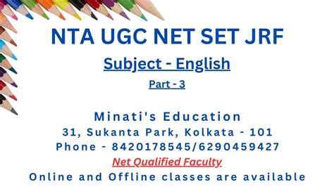 English Part 3 For Nta Ugc Net Set Jrf Gate Youtube