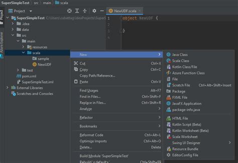 using a scala udf with pyspark in azure synapse super simple data