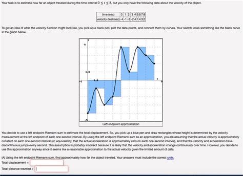 Solved Your Task Is To Estimate How Far An Object Traveled