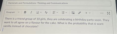 Solved Factorials And Permutations Thinking And