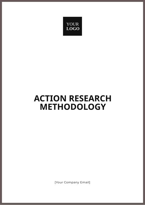Free Action Research Methodology Template To Edit Online