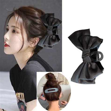 왕리본집게핀 헤어 집게핀 대형 민무늬삔포함 온채널