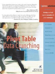 Microsoft Excel 2019 Pivot Table Data Crunching - MrExcel Products - MrExcel Publishing